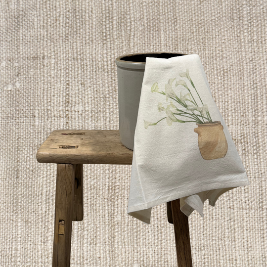 CALLA LILIES TEA TOWEL – The Olive Rose